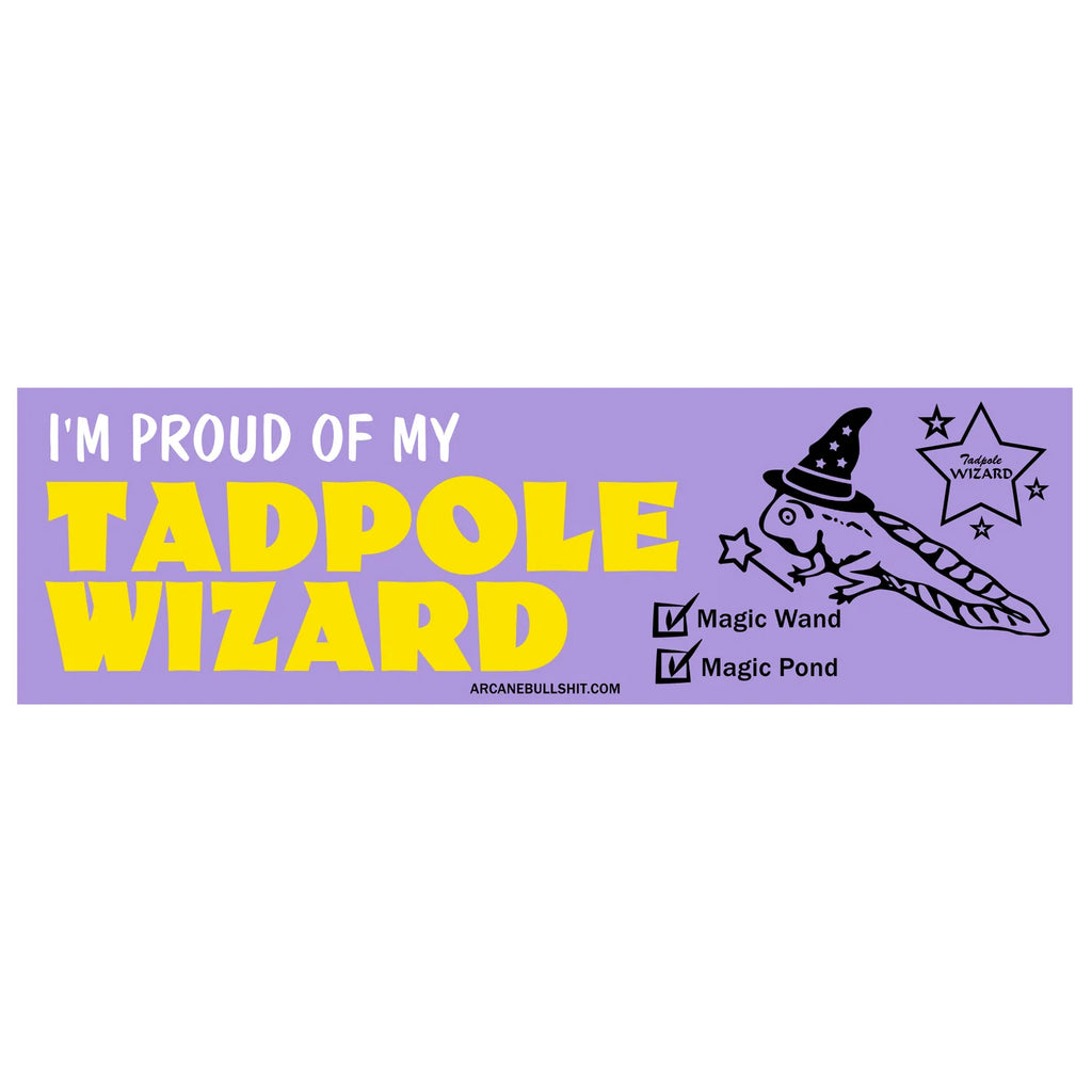 Tadpole Wizard bumper sticker – The Future Mpls